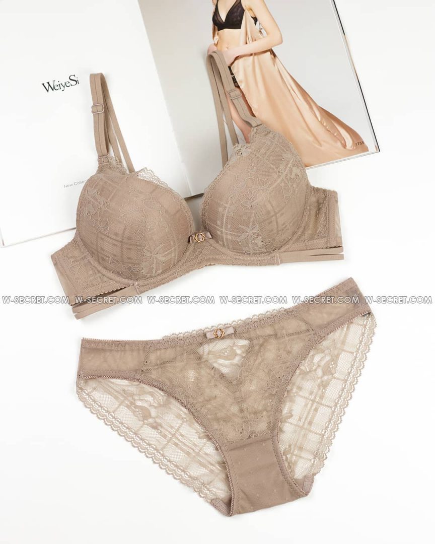 Weiyesi 7063 B Белый - комплект нижнего белья купить на w-secret